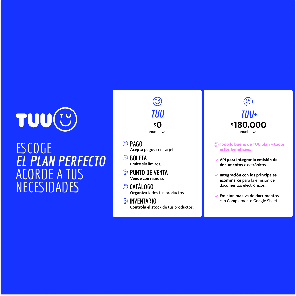 Precios TUU: Máquina POS sin mensualidades ni arriendo